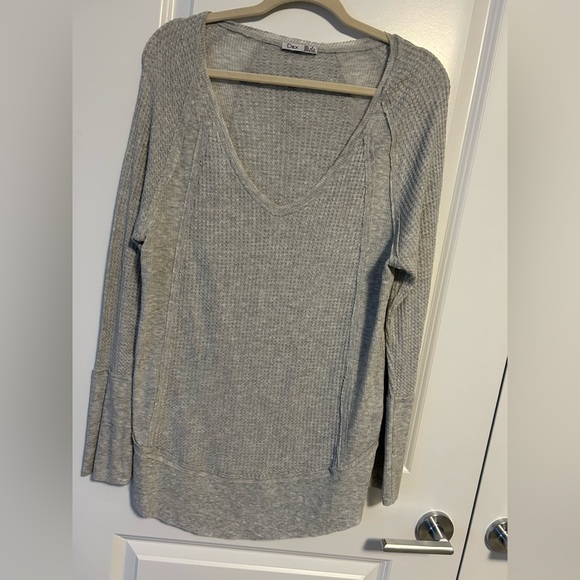 Dex | Tops | Dex Waffle Knit Unique Long Sleeved Top | Poshmark